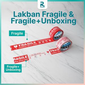 Jual Lakban FULL Fragile Unboxing Jangan Dibanting 50 Meter Isolasi ...