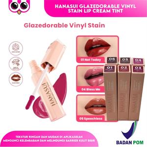 Jual HANASUI GLAZEDORABLE VINYL STAIN LIP CREAM TINT - Kota Surakarta ...