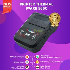 Jual Printer Mini Kasir Struk Thermal Iware MP-58BC MP58BC USB Bluetooth - Jakarta Pusat ...