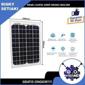 Jual Solar Panel 10W Solar Cell 10Watt Panel Surya 10Wp Mono Inscom ...