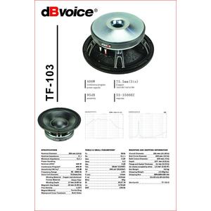 Jual SPEAKER KOMPONEN DBVOICE TF 103 / TF103 10INCH ORIGINAL DB VOICE ...