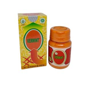 Jual Vermint obat tipes kapsul cacing isi 12 kapsul vermin 30 kapsul ...