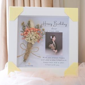 Jual PTR Frame Pigura 3D Bingkai Buket Bunga Kering Bisa Custom ...