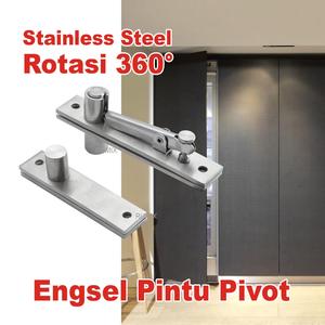 Jual Engsel Pivot Atas Bawah Set Engsel Pintu Ayun Stainless Steel ...