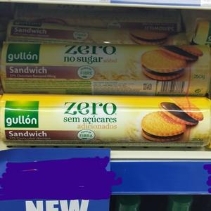 Jual Gullon Sandwich choco chocolate biscuit biskuit sugar free 250gr ...