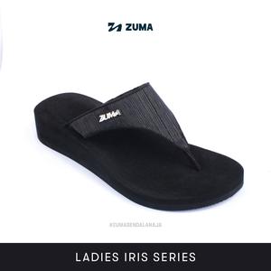 Jual Zuma Women Iris 1 Black , Sandal Jepit Wanita Wedges Karet Polos ...
