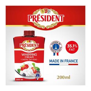 Jual New President UHT Whipping Cream 35.1% Fat 200ML - Kab. Bogor ...