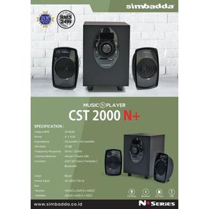 Jual PTR SPEAKER CST 2000N+ Bluetooth USB AUX FM RADIO SIMBADDA ...