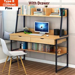 Jual Baru 【A68Computer Tables With Bookshelf/Study Table/Laptop Table ...