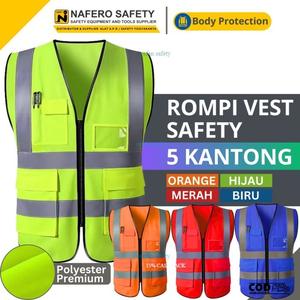 Jual rompi kerja Rompi Safety Proyek Name Tag Scotlight 5 Kantong 4 ...