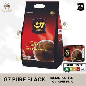 Jual New G7 Pure Black 100 Sachets Instant Coffee. Expiry 16th Nov 2025 ...