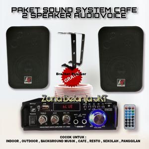 Jual Paket Sound System Indoor Cafe Resto 2 Speaker Audiovoice ...