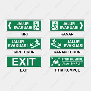Jual |GUARD| Rambu Jalur Evakuasi 30cm x 10cm Akrilik - Kab. Lamongan ...
