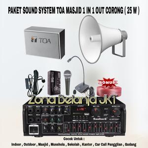 Jual PAKET SOUND SYSTEM TOA MASJID MUSHOLLA 1 IN OUT SPEAKER CORONG TOA ...