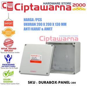 Jual BARU!! Box Panel Plastik Listrik 200x200x130mm Junction Base Plate ...