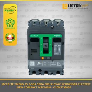 Promo MCCB SCHNEIDER NSX 3P TM50D 35.0-50A 50kA 380/415VAC - C10N3TM050 Cicil 0% 3x - Jakarta ...