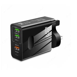 Jual Baru Fast Charging Adaptor Charger Multi USB Ports & Type C 3 Pin ...