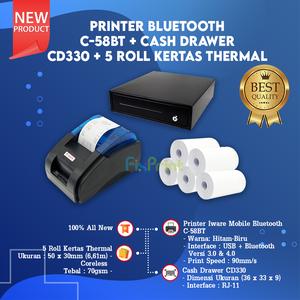 Jual Paket Thermal Kasir Android Bluetooth Cash Drawer + Printer ...