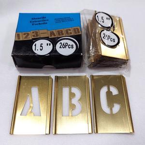 Jual Stencil Brass Letter 40Mm Stencil Alfabet Huruf Brass Stencil ...