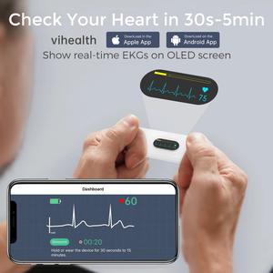 Jual New Holter ECG Monitor OLED Bluetooth EKG Cardiaco Heart ...