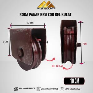 Jual RODA PAGAR BESI AS SUPER REL BULAT / RODA PAGAR BESI GERBANG ...