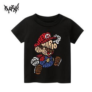 Jual Ryusan Baju Kaos Anak Custom Nama Combed 30s Gambar MARIO BROS - Hitam, M - Kab. Bandung ...