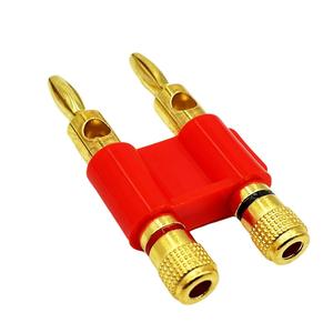 Jual 4mm Double Row Dual Banana Plug - Pure Copper/ABS Gold-Plated ...