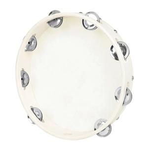 Jual 10 Inch Wooden Tambourine Sheepskin Tambourine Suitable for ...