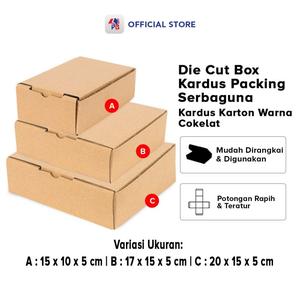 Jual Kardus Packing Polos Macam Ukuran Box Packaging Karton Die Cut ...