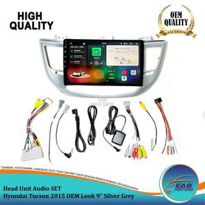 Jual Head Unit Audio SET Hyundai Tucson 2015 OEM Look 9" Silver Grey ...