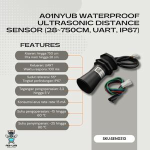 Jual A01NYUB Waterproof Ultrasonic Sensor - Jakarta Timur - yukshoping09 | Tokopedia