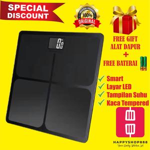 Jual Timbangan Badan Digital Kaca Black Hitam Scale Electronik Body ...