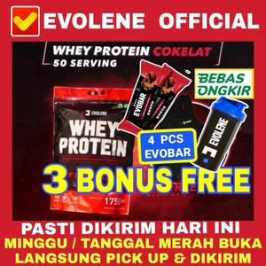 Jual Evolene EVOWHEY Whey Protein 50 sachet serving susu evo whey gym ...
