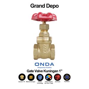Jual Gate Valve Kuningan 1" Onda / Gate Valve 1" / Stop Kran Kuningan ...