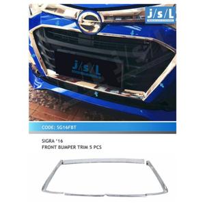 Jual Produk Baru List Bumper Depan Sigra Front Bumper Trim Chrome Jsl ...