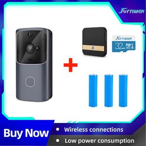 Jual Joytimer Smart Doorbell Camera Wifi Wireless Ctercom Video Door ...