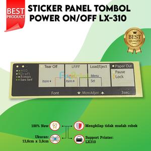 Jual Sticker Tombol Power ON OFF Printer Epsn LX-310, Sticker Panel LX ...