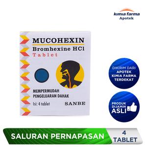 Jual MUCOHEXIN 8 MG STRIP 4 TABLET / OBAT BATUK BERDAHAK / KIMIA FARMA ...