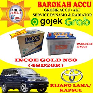Jual Aki Mobil Toyota Kijang Kapsul Incoe Gold N50 / 48D26R ,50 Ah - Kab. Bekasi - Moon_tron ...