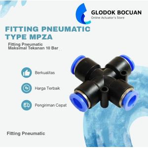 Jual MPZA 6 Fitting Cross Tee Pneumatic Slip Lock 4 Way Selang 6mm - Jakarta Barat - GLODOK ...