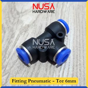 Jual Ready Stock - Fitting Pneumatic Tee 6Mm Slip Lock 6X6X6 Selang ...