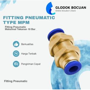 Jual MPM 6 Fitting Lurus Bulkhead With Ring Slip Lock 6mm x 6mm ...