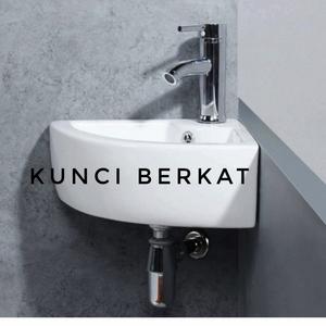 Jual Wastafel Sudut/Wastapel/Keramik/Tempat Cuci Tangan/White/Minimalis ...