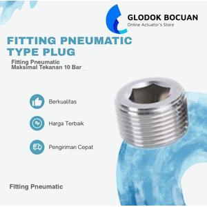 Jual PLUG 03 Fitting End Plug Connector Baut L Tanam Drat 3/8 Inch ...