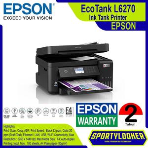 Jual Epson EcoTank L6270 Multifunction Ink Tank Printer Wi-Fi LAN ADF ...