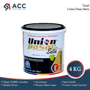 Jual Tanal Union Pasac Satin Cat Tembok Interior Exterior 4kg - Jakarta ...