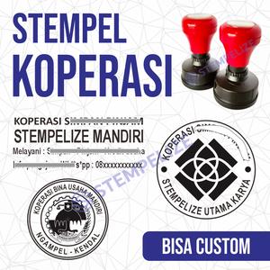 Jual Stempel Koperasi Custom - 1, Merah - Kab. Kendal - Stempelize ...