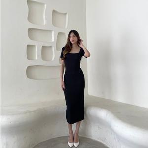 Jual Produk Kate Knit Dress - Ocha Wear Knit Midi Dress | Korean Formal ...
