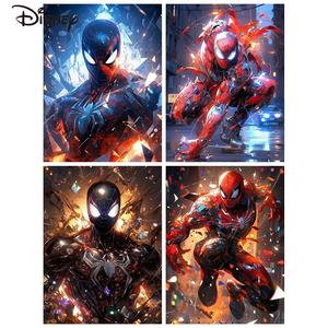 Jual Disney Oil Painting Spider Man Coloring By Numbers Superhero Pain ...