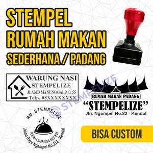 Jual Stempel Rumah Makan Sederhana / Padang - 3, Hijau - Kab. Kendal ...